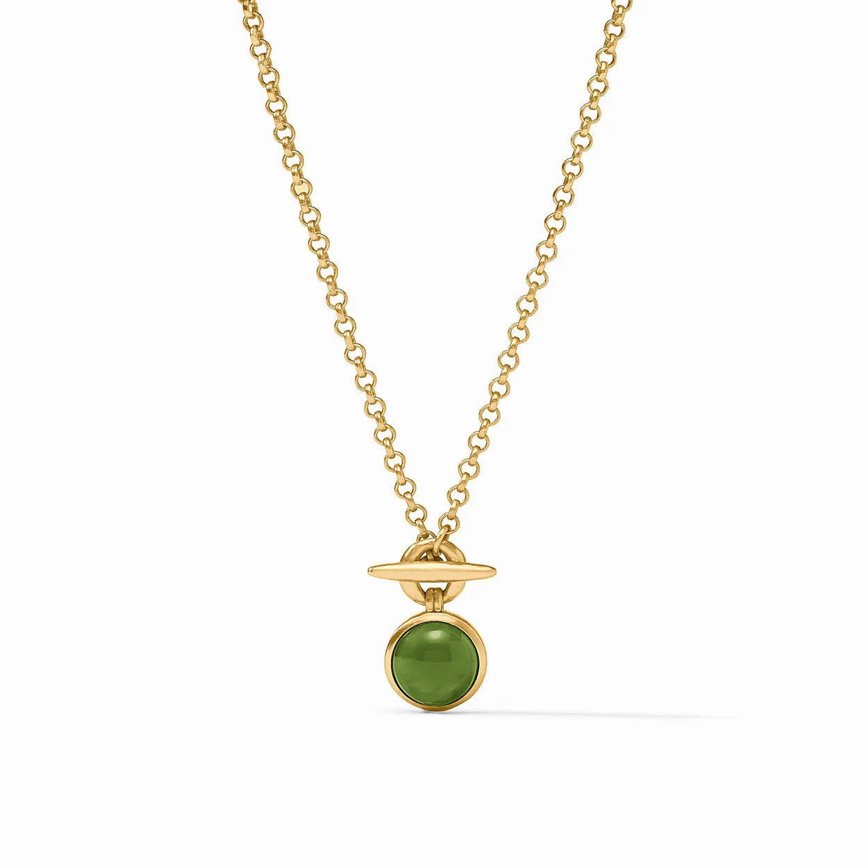 Solara Solitaire Necklace-Iridescent Palmetto Green – Youre Invited Too ...