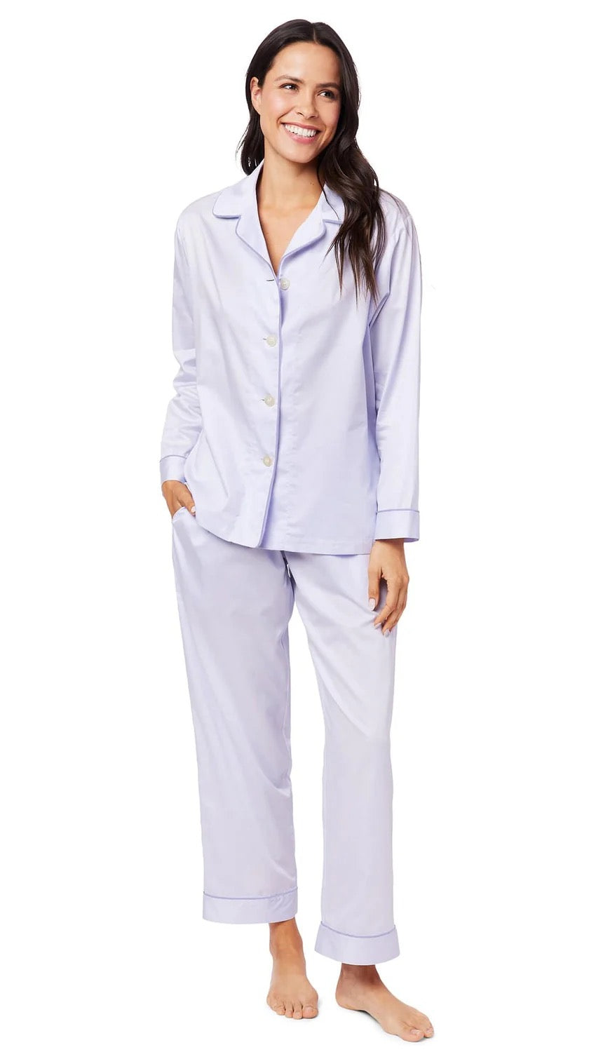 Classic Luxe Pima Pajama Periwinkle – Youre Invited Too/ dba The Iron Place
